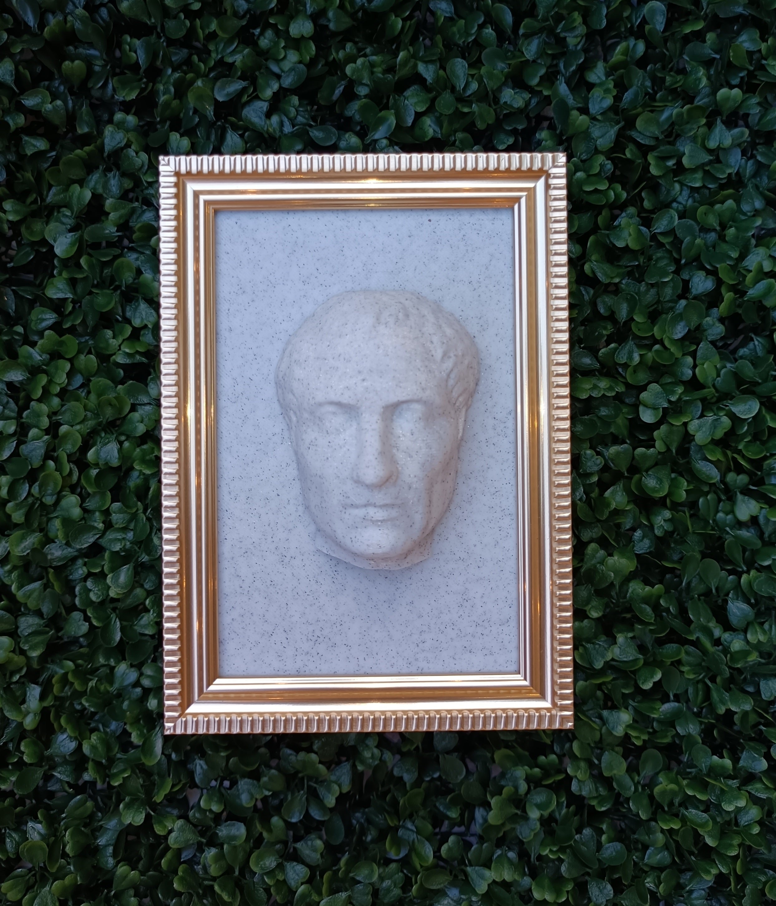 Julius Caesar, framed 3D printed sculpture – Hadrian's Mall 3D